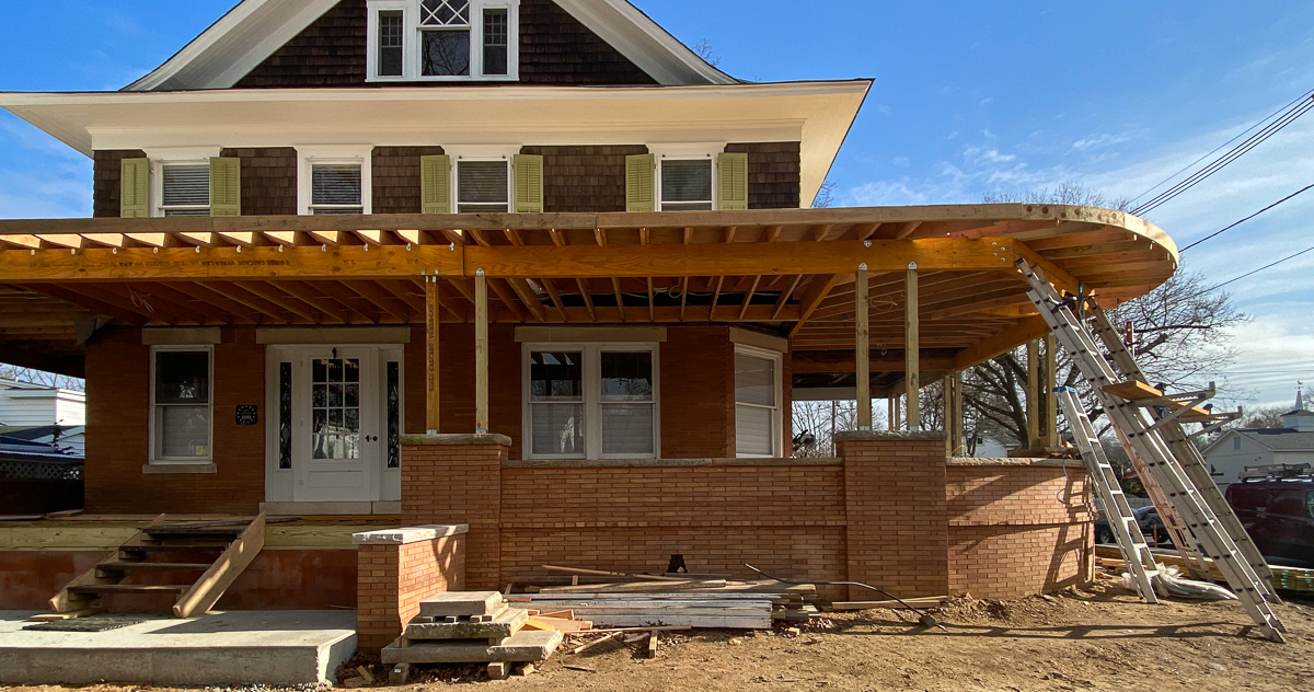 A Structurally Sound Porch – Our Cranbury House